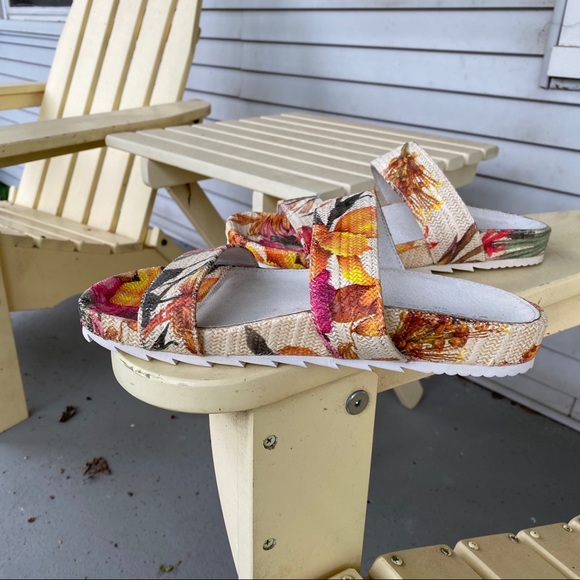 J Slides | Shoes | J Slides Whiteyellow Raffia Slide Nib No Lid | Poshmark